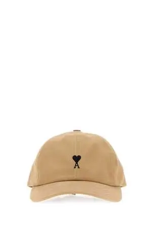 AMI Paris Cotton Baseball Cap - Camel