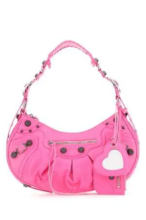 Balenciaga No-32cm X 20cm X 8cm Nappa Leather S Shoulder Handbag - Pink
