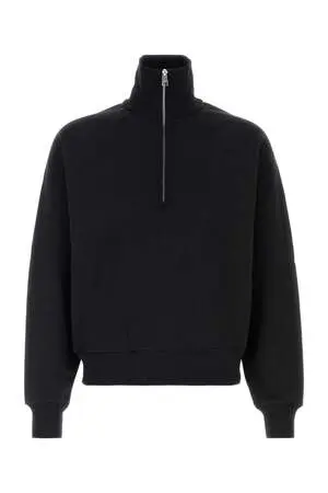 AMI Paris Embroidered Logo Hoodie - Black