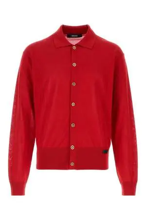 Versace Blend Knit Cardigan For - Red