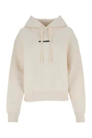 JIL SANDER Oversized Cotton Sweatshirt - Yellow