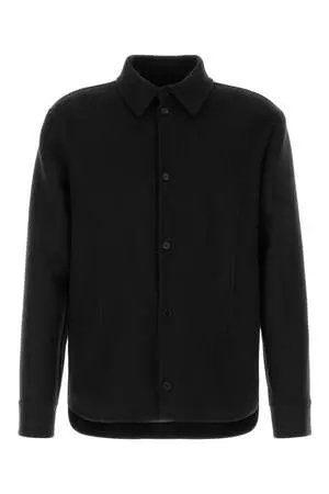 JIL SANDER 100% Wool Shirt - Black