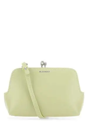 JIL SANDER Mini Goji Leather Crossbody Bag - Green
