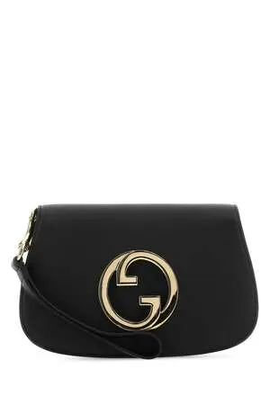Gucci Blondie Mini Leather Clutch Bag - Black