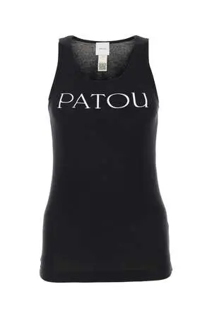 PATOU Cotton Tank Top - Black