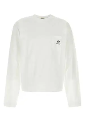 Versace Cotton T-shirt With Embroidered Detail