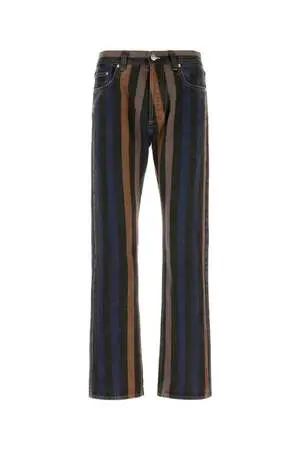 Versace Printed Denim Jeans - Stripped