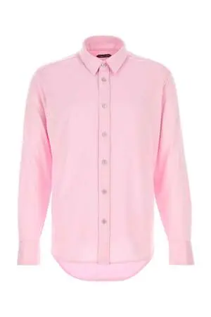 TOM FORD Silk-blend Button-front Shirt - Pink