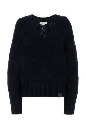 Stella McCartney V-neck Wool Cable Knit Sweater