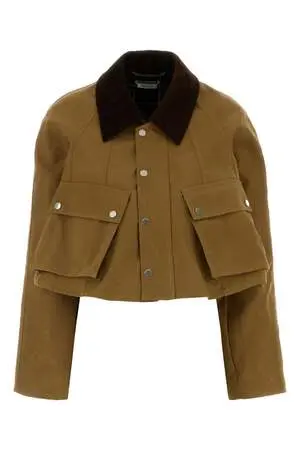 JW ANDERSON Jw Anderson Cotton Jacket With Cupro-Lined Interior