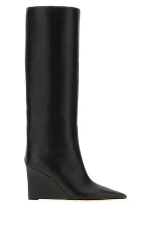 JIMMY CHOO Blake Leather Wedge Boots
