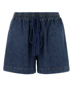Valentino Garavani Denim Shorts - Blue