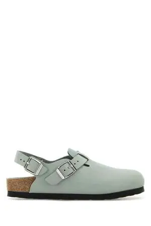 BIRKENSTOCK Birkenstock Unisex Suede Tokyo Slippers Green