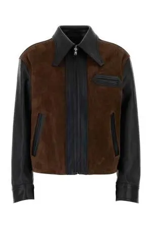 Marni Two-tone Calf Leather Jacket - Multicoloured