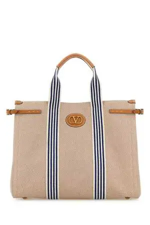 Valentino Garavani Canvas Shopping Handbag 40 Cm X 32 Cm X 17 Cm With 14 Cm Handle - Multicoloured