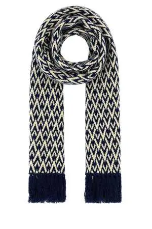Valentino Garavani Embroidered Wool Scarf 198 X 24 Cm - Printed