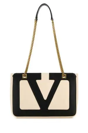 Valentino Garavani Small Nappa Leather Viva Superstar Shoulder Handbag With Crossbody Strap - White