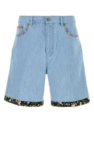 Valentino Garavani Denim Bermuda Shorts - Blue