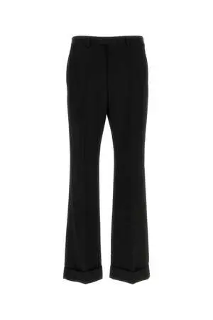 Valentino Garavani Virgin Wool Wool Pant For - Black