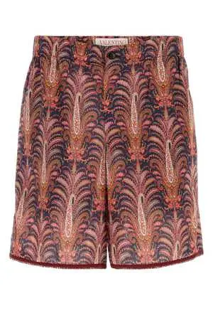 Valentino Garavani Cotton Bermuda Shorts - Printed