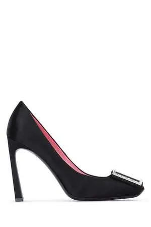 ROGER VIVIER Crystal-embellished Trumpet Heel Pumps