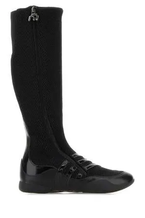 ADIDAS BY MIAOU Mesh And Leather Mini Boots For