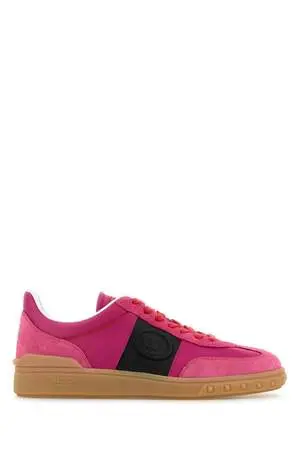 Valentino Garavani Valentino Garavani Suede And Fabric Upvillage Sneaker Pink