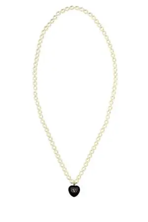 Valentino Garavani Pearl Heart Necklace