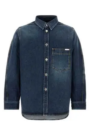 Givenchy Denim Button-front Shirt For - Blue