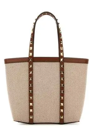 Valentino Garavani Medium Rockstud Canvas Handbag