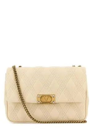 Valentino Garavani Large Quiltie 67 Nappa Leather Shoulder Handbag, 28 Cm Width - White