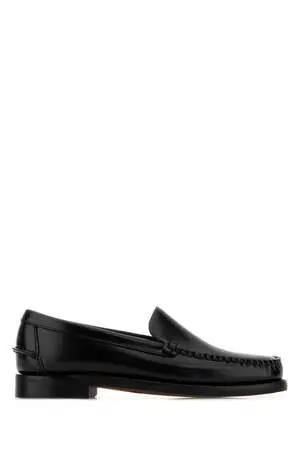 SEBAGO Leather Frank Loafers - Black
