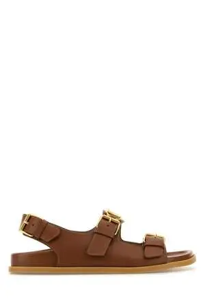 Valentino Garavani Leather Buckled Sandals