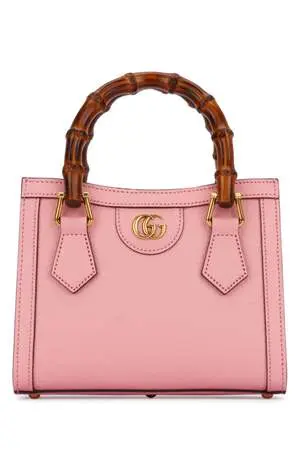 Gucci 100% Leather Handbag With Bamboo Handle - Multicolor