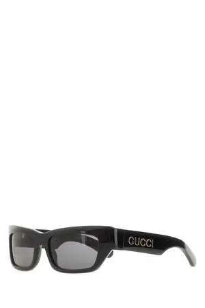 Gucci Acetate Rectangular Sunglasses - Black