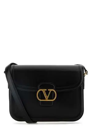 Valentino Garavani 9to5 Leather Shoulder Bag With Adjustable Strap - Black