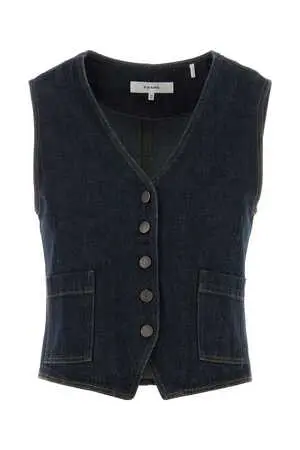 FRAME Cotton Denim Vest
