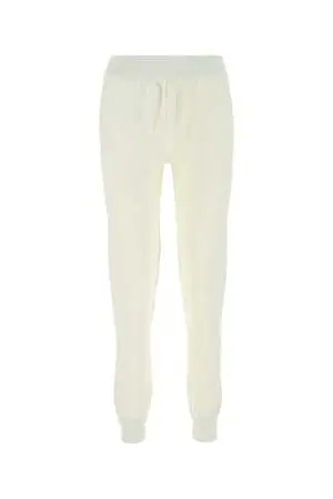 Bottega Veneta Stretch Wool Blend Tapered Joggers - White