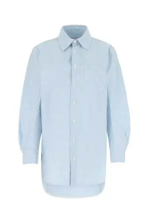 Bottega Veneta Striped Cotton Shirt - Stripped