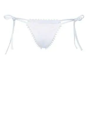 Jacquemus Bikini Bottom With Picot Trim - White