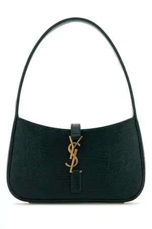 Saint Laurent Le 5 À 7 Mini Leather Handbag With Antiqued Gold-tone Hardware