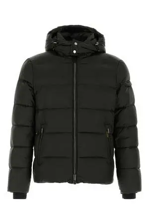 MOORER Quilted Down Puffer Jacket With Hood - Green