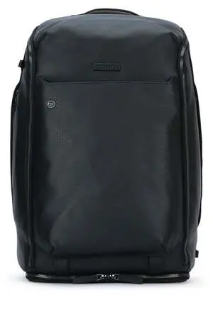 PIQUADRO Leather Convertible Travel Bag That Packs As A Backpack - N
