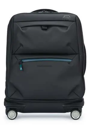 PIQUADRO Slim Cabin Luggage With Four Wheels In Recycled Fabric