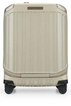 PIQUADRO Cabin Trolley Suitcase With Front And Middle Opening, 4-wheel Spinner Design - Beo
