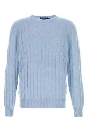 Polo Ralph Lauren 100% Cashmere Knit Sweater - Light Blue