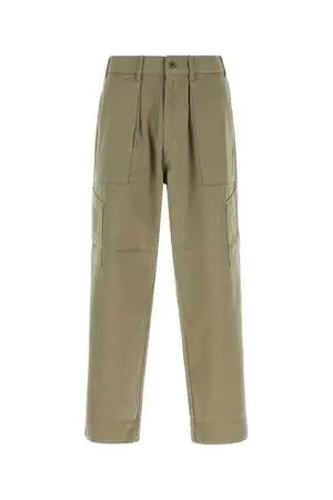 Nanamica Twill Cargo Pants With Silk Lining - Green