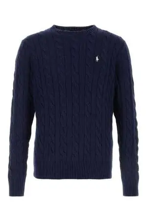 Polo Ralph Lauren Cotton Cable Knit Crewneck Sweater - Blue