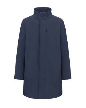 COLMAR Long Funnel Neck Coat - Navy Blue