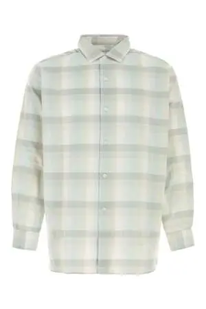 Nanamica Embroidered Checkered Cotton-blend Shirt - Checked
